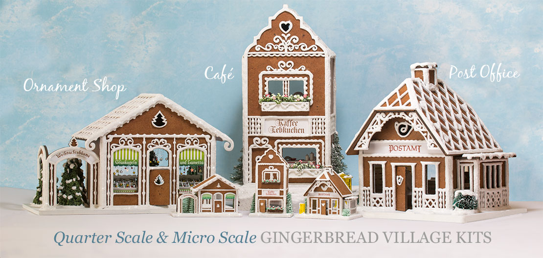 Shop Kits - Gingerbread Village Kits - True2Scale Dollhouse Miniatures
